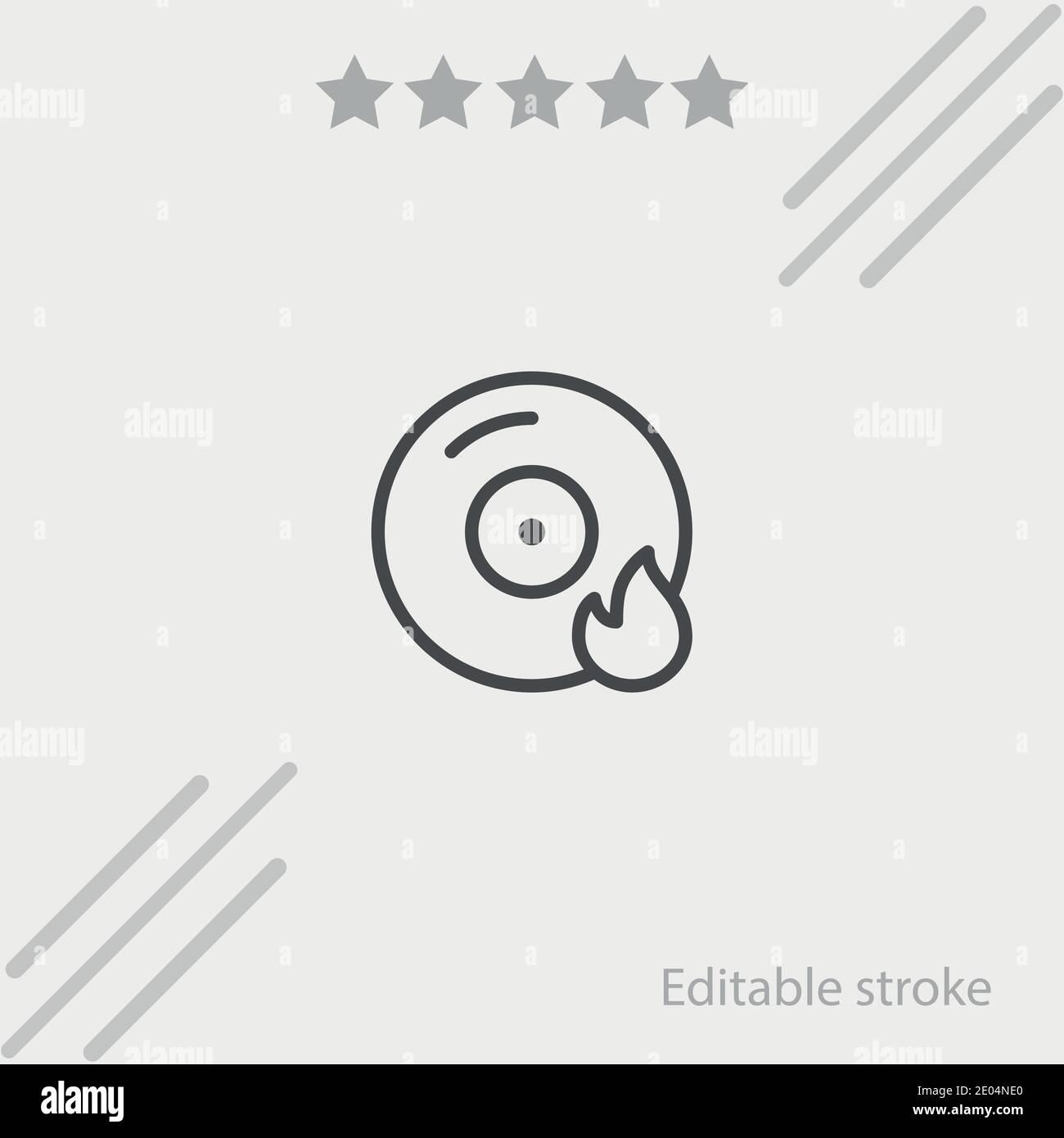 burn cd vector icon modern simple vector illustration Stock Vector ...