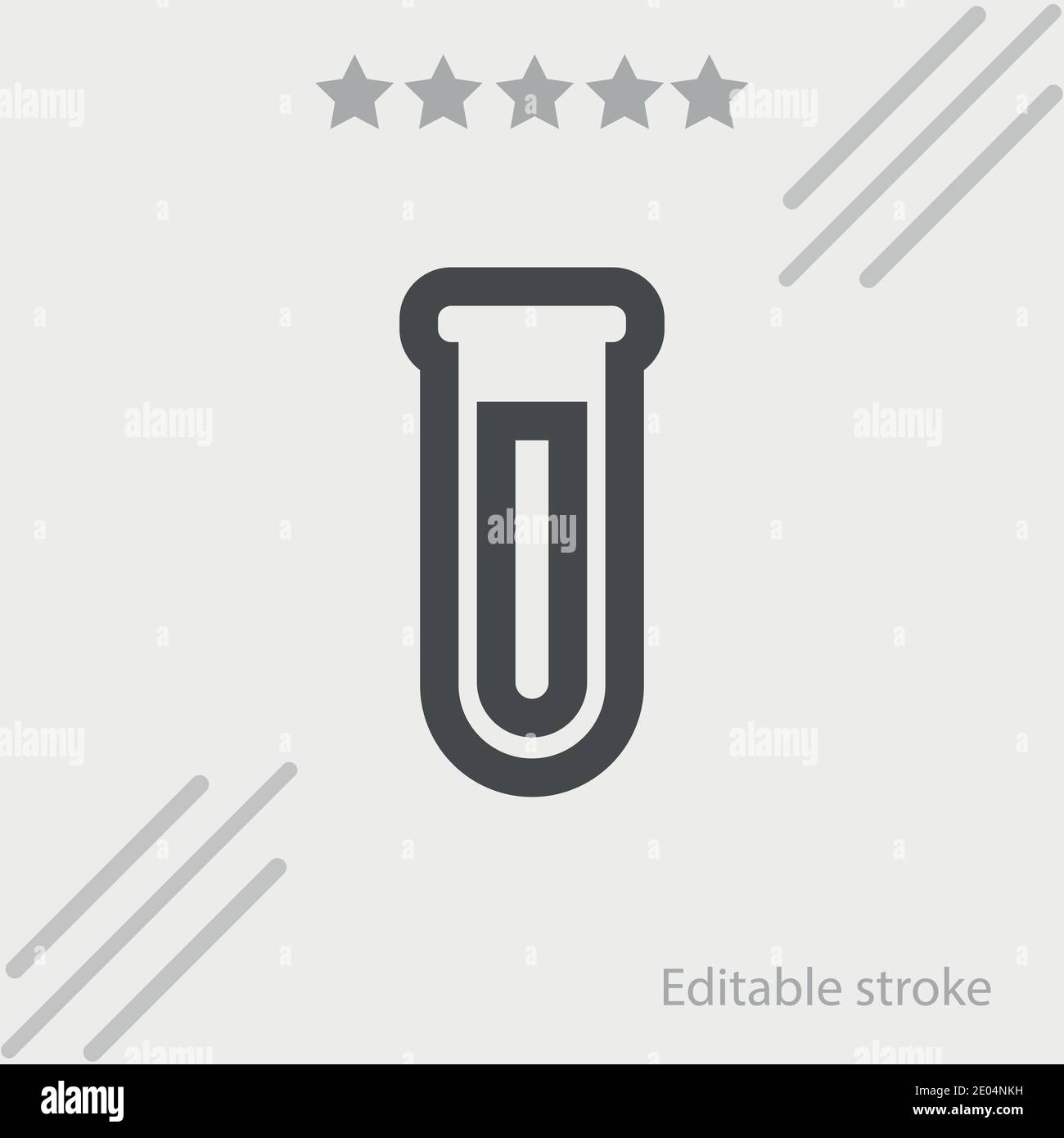 test tube with liquid outline vector icon modern simple vector ...