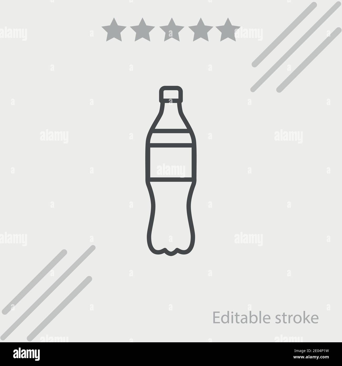 plastic bottle vector icon modern simple vector illustration Stock ...