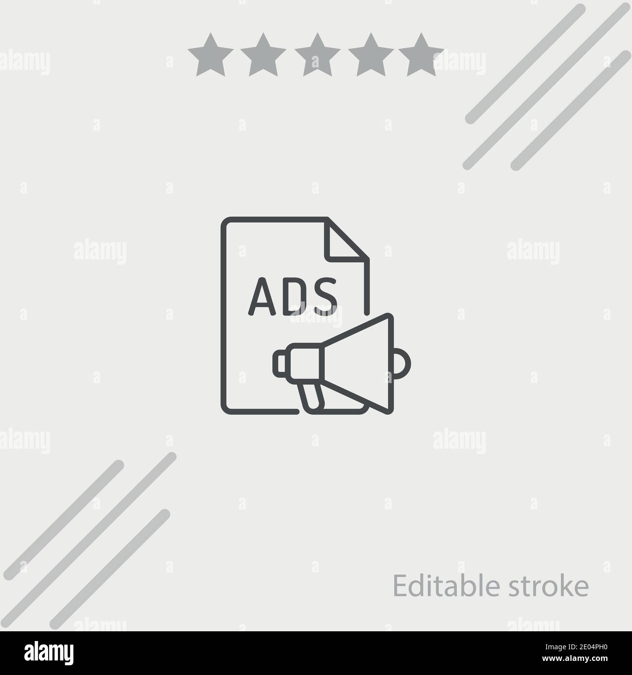 ads vector icon modern simple vector illustration Stock Vector Image ...