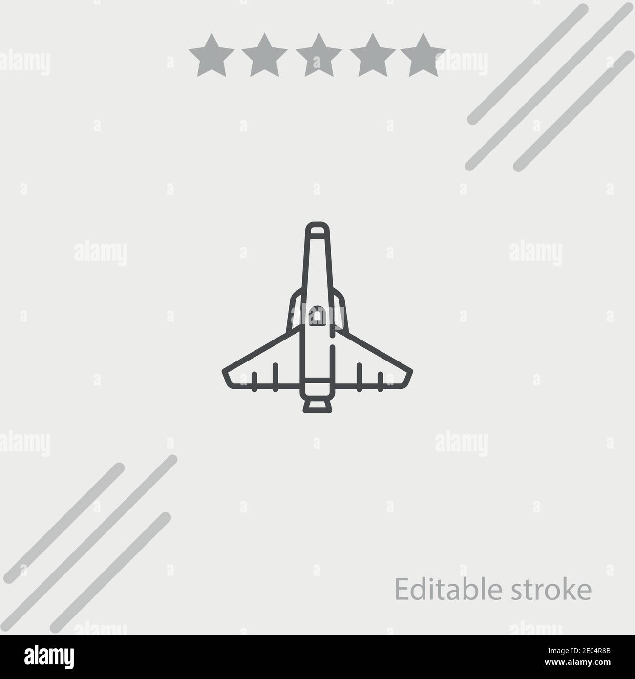 spaceship vector icon modern simple vector illustration Stock Vector ...