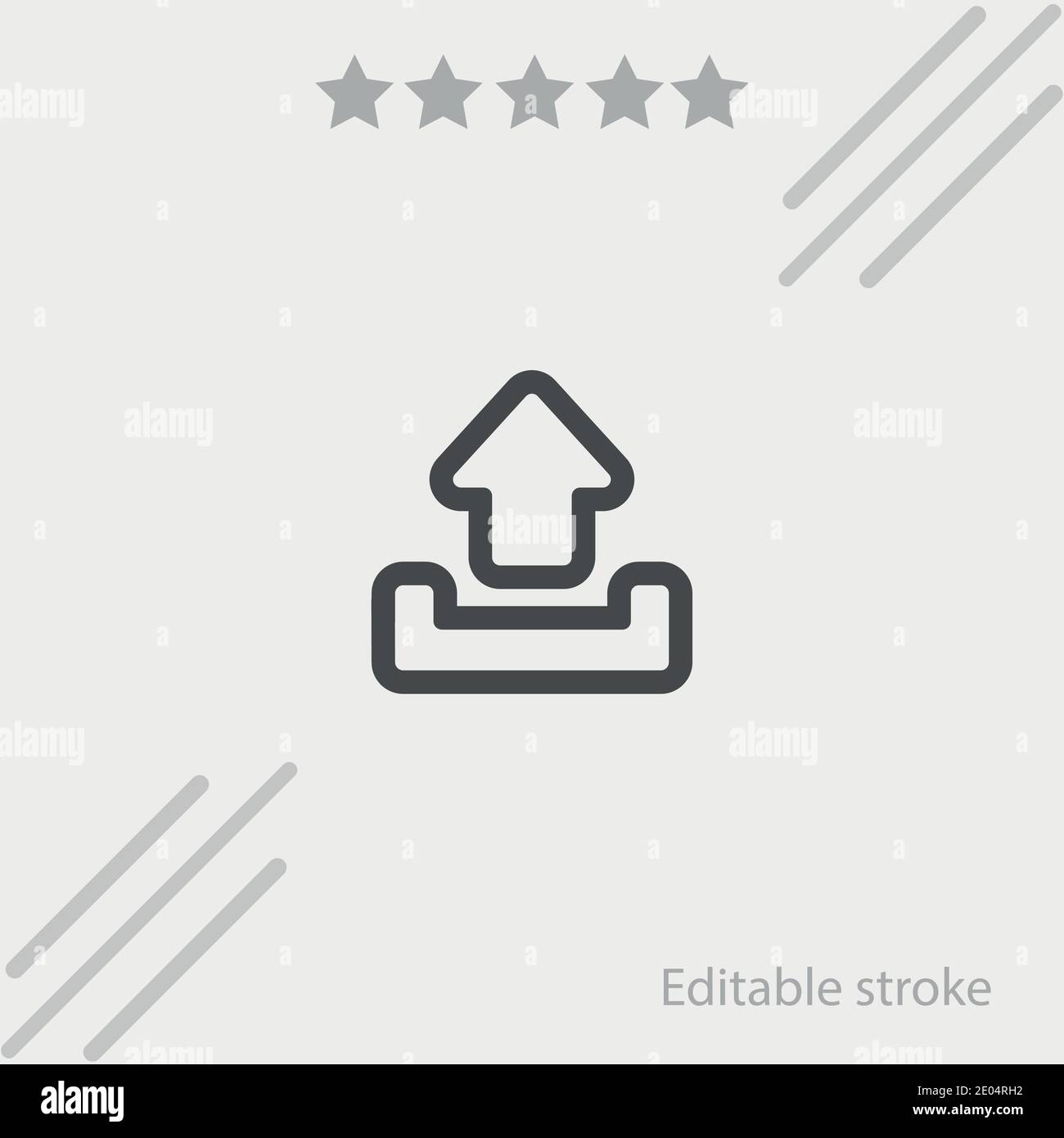 outbox outline vector icon modern simple vector illustration Stock ...