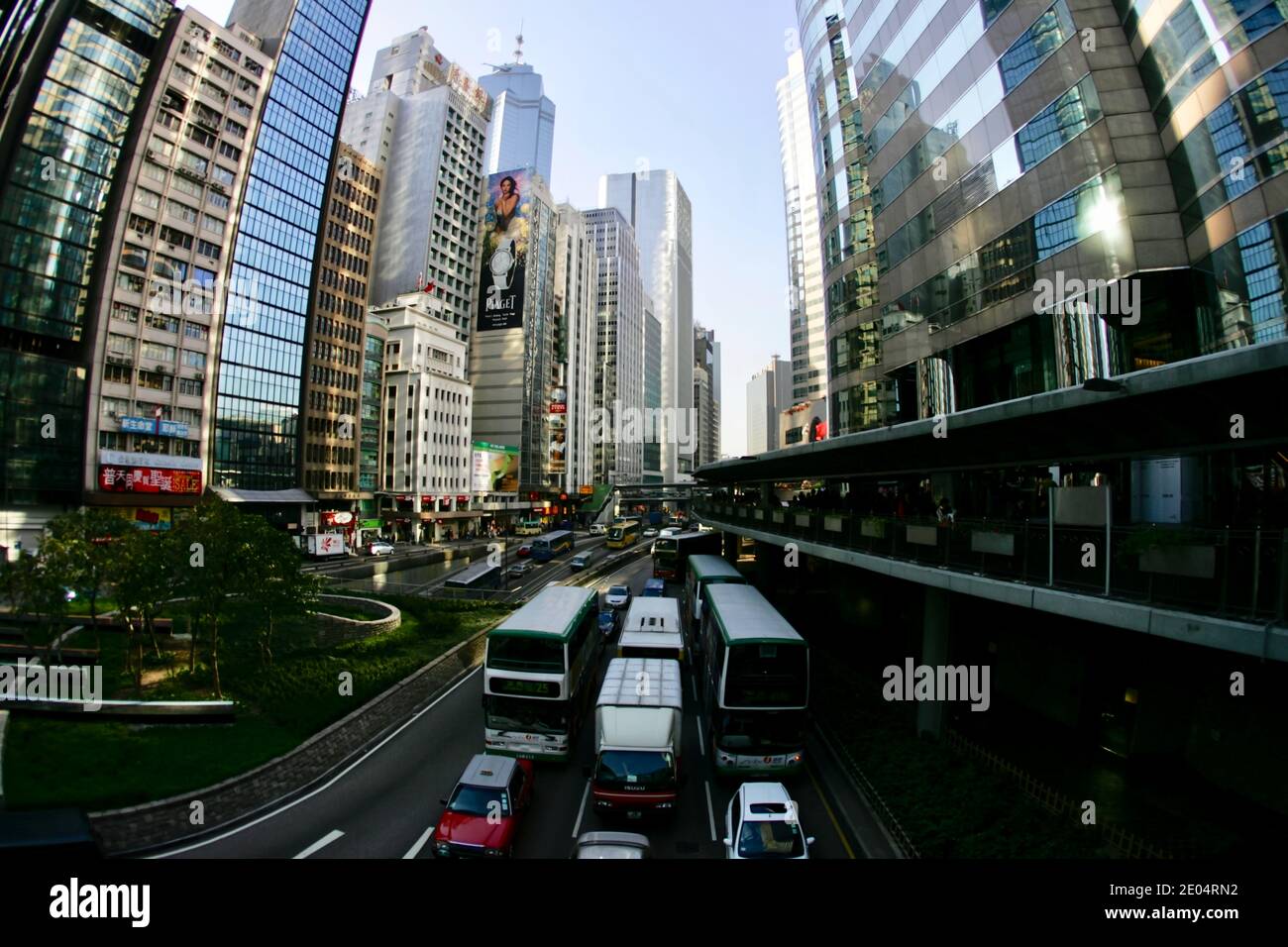 Hong Kong - Streets of Central District Stock Photo - Alamy