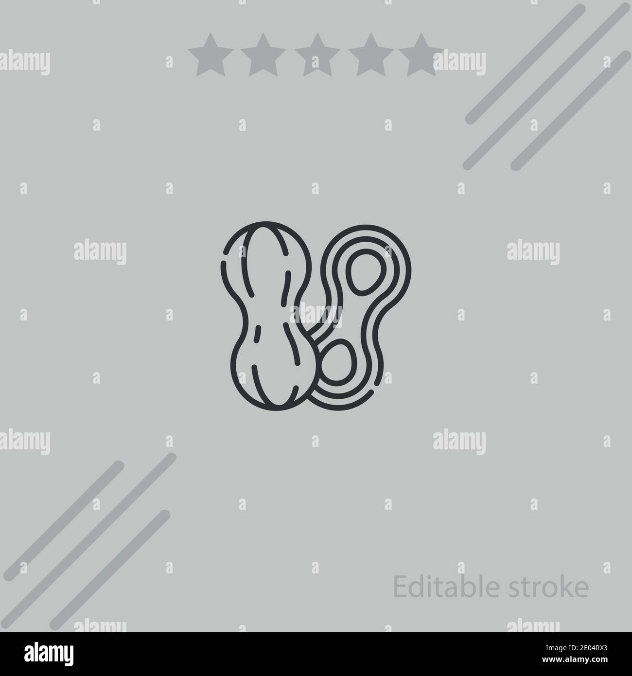 peanut vector icon modern simple vector illustration Stock Vector Image ...