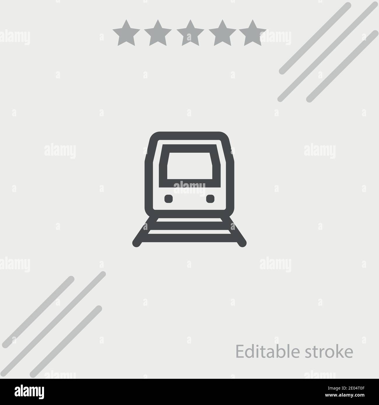 metro transport vector icon modern simple vector illustration Stock ...