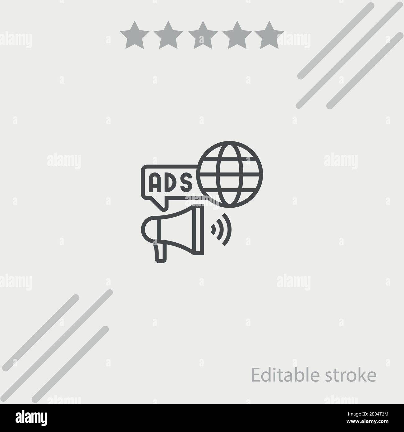 advertising vector icon modern simple vector illustration Stock Vector ...