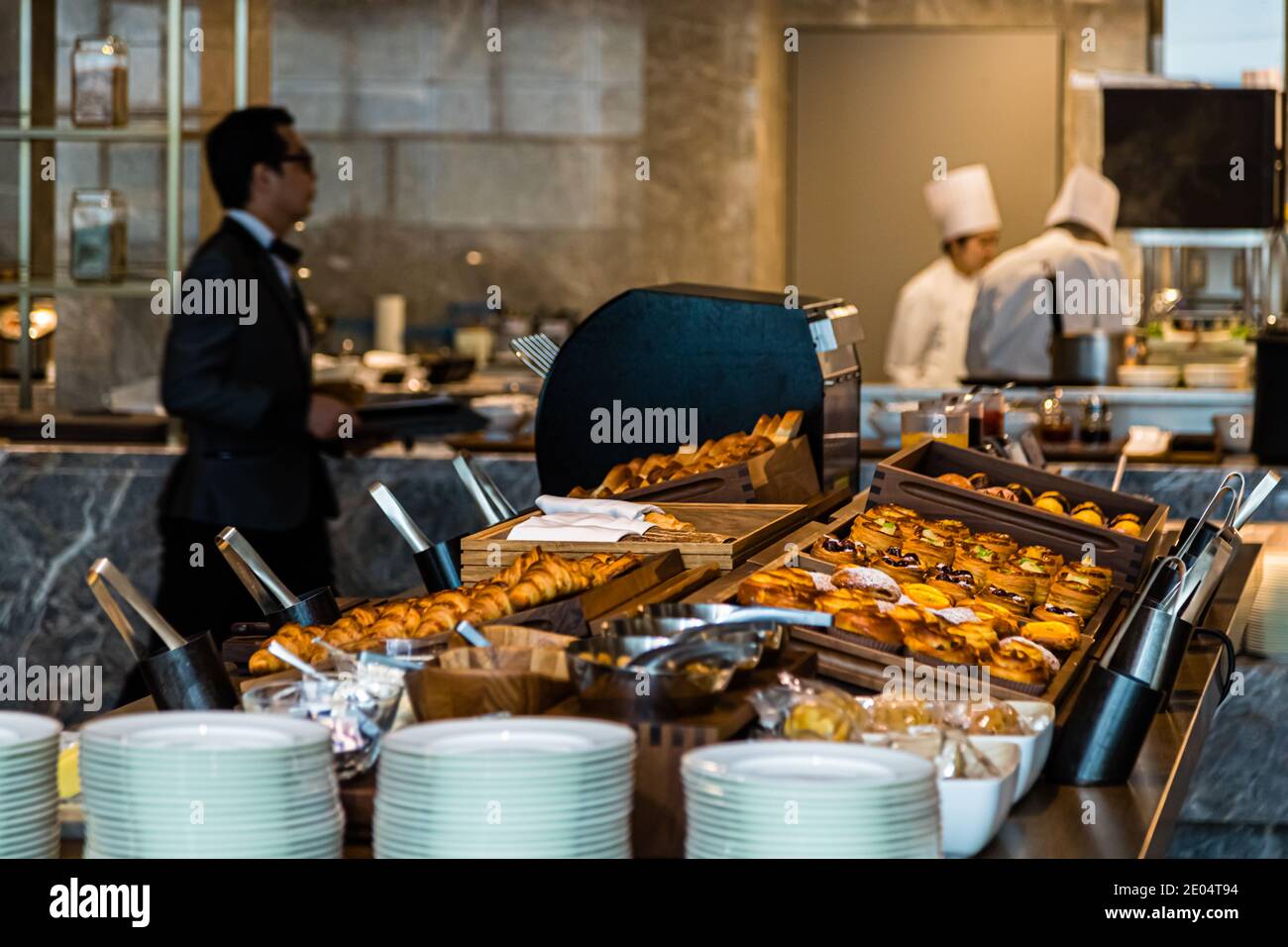 Breakfast buffet in the Hotel Okura, Tokyo Stock Photo - Alamy