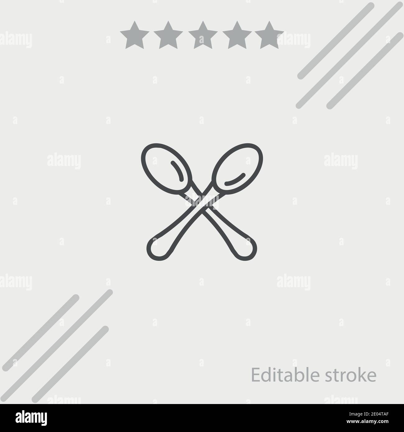 spoon vector icon modern simple vector illustration Stock Vector Image ...