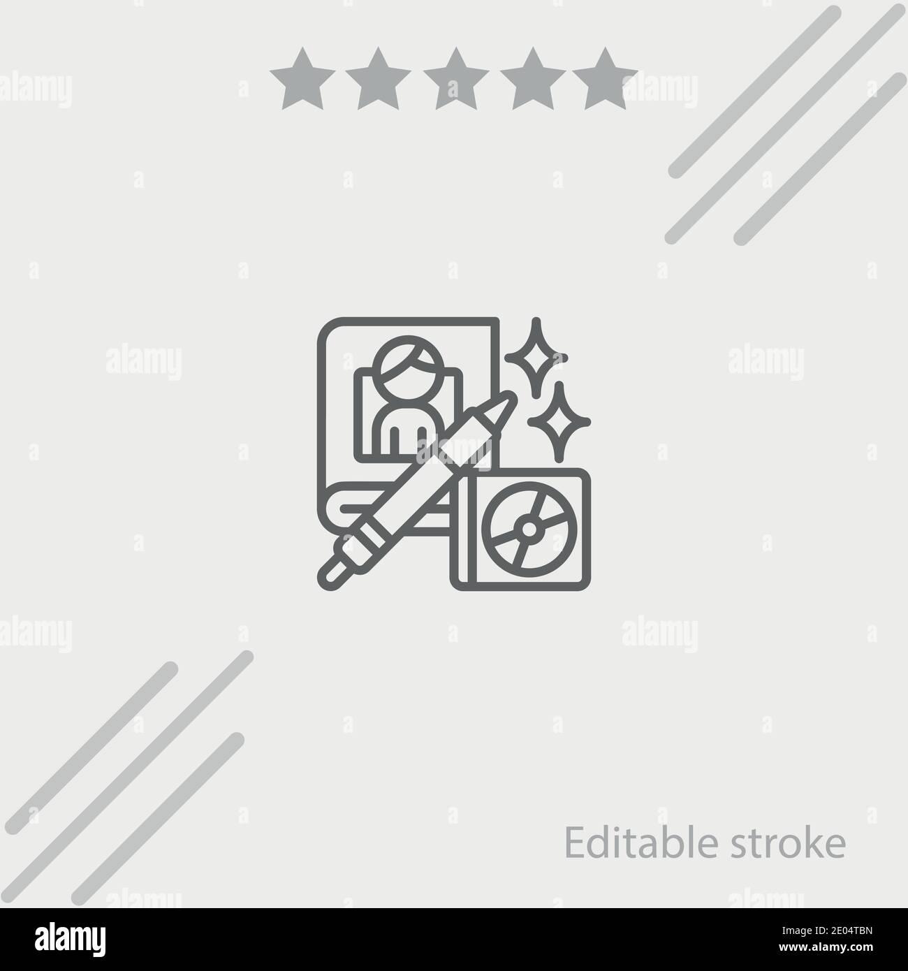 autograph collection vector icon modern simple vector illustration ...