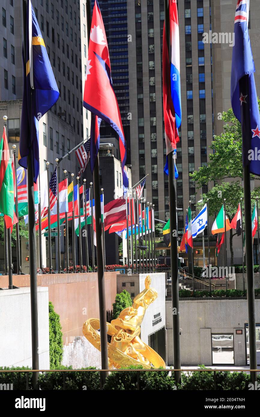 Flags In Rockefeller Center at Donald Frame blog