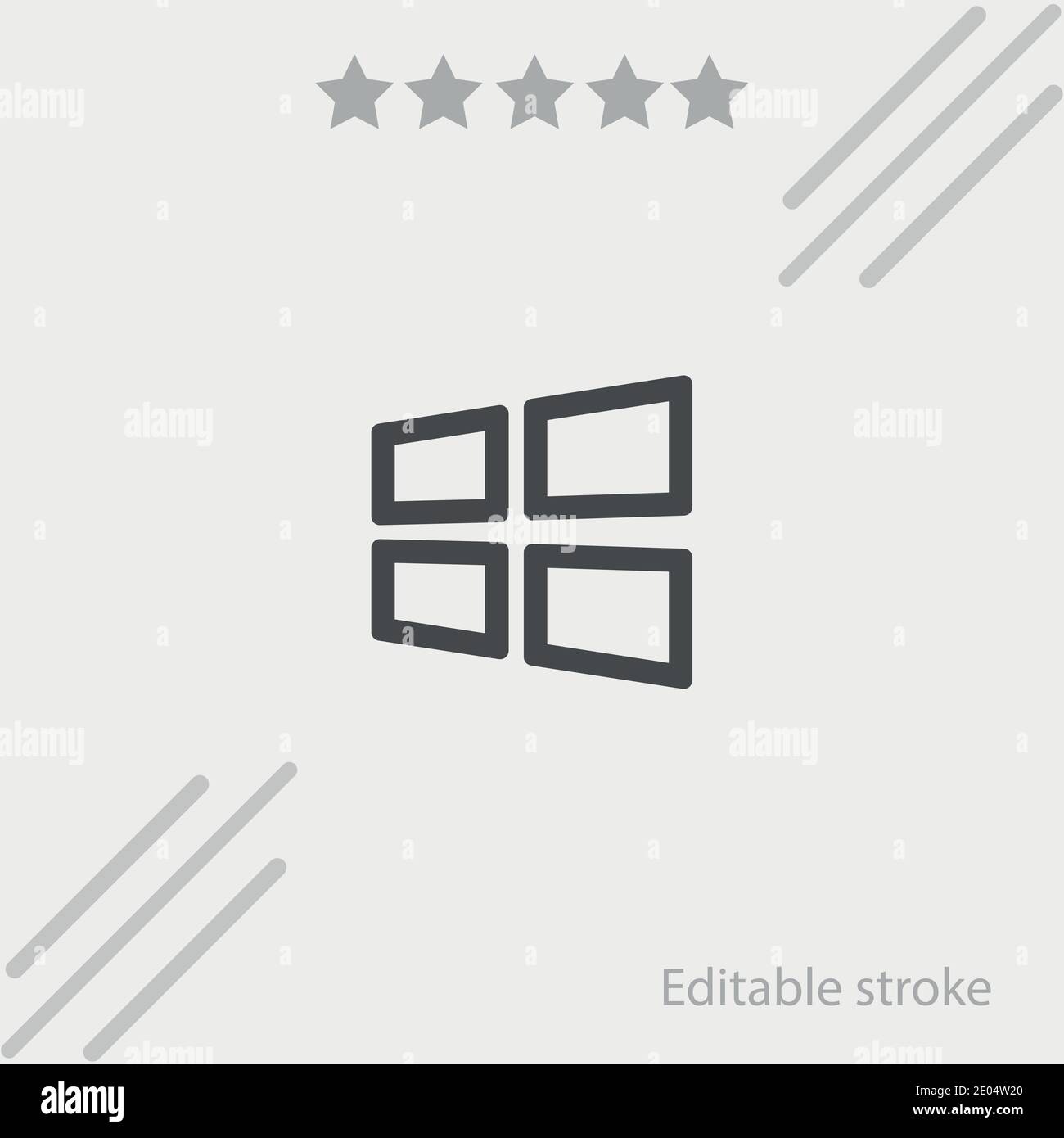 window in perspective vector icon modern simple vector illustration ...