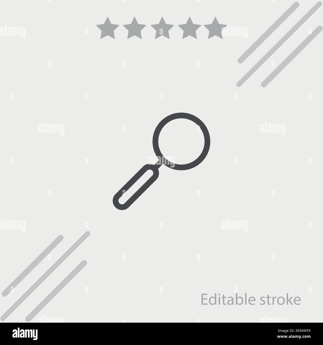 loupe vector icon modern simple vector illustration Stock Vector Image ...