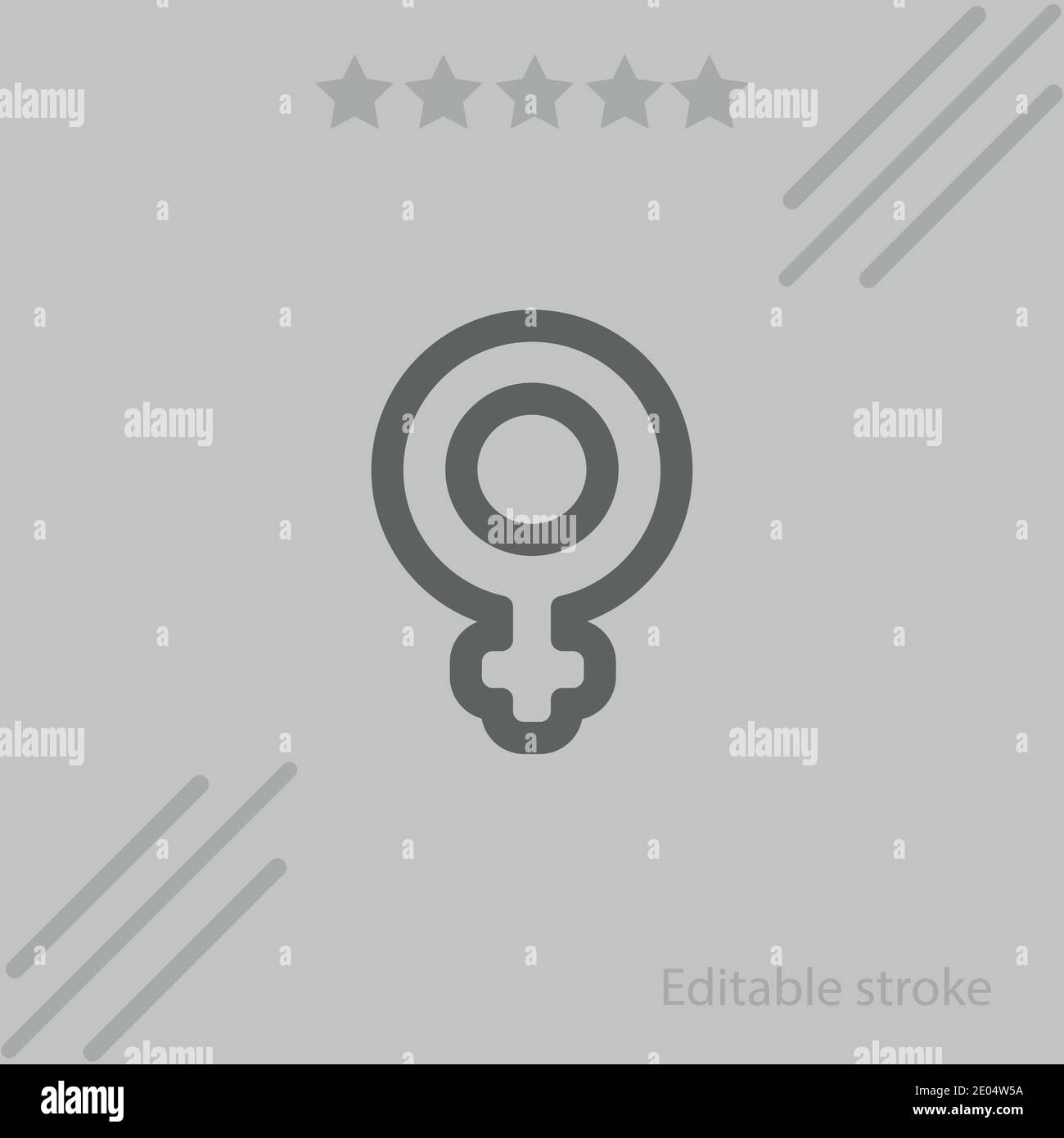 female sign outline vector icon modern simple vector illustration Stock ...