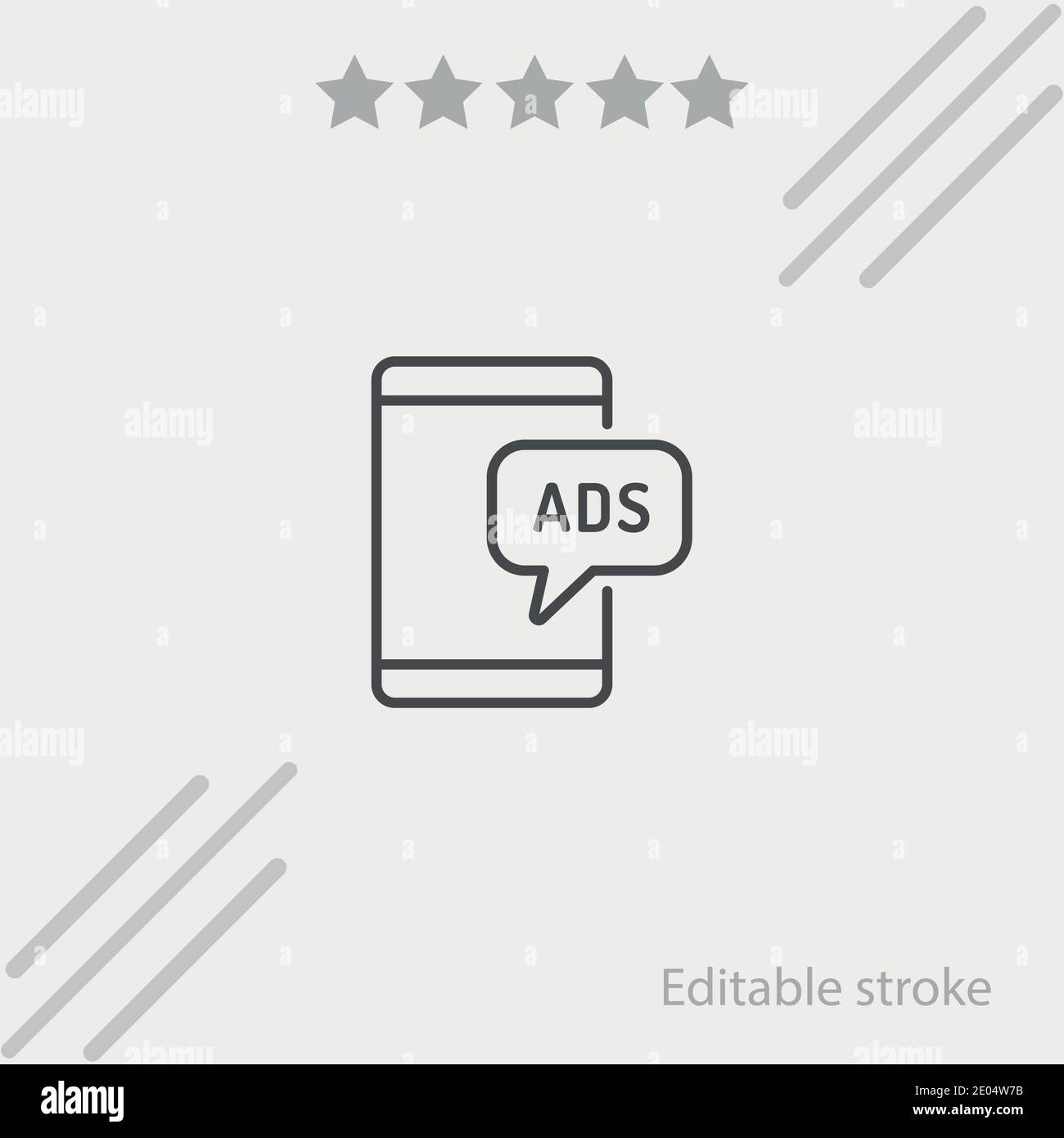 ads vector icon modern simple vector illustration Stock Vector Image ...