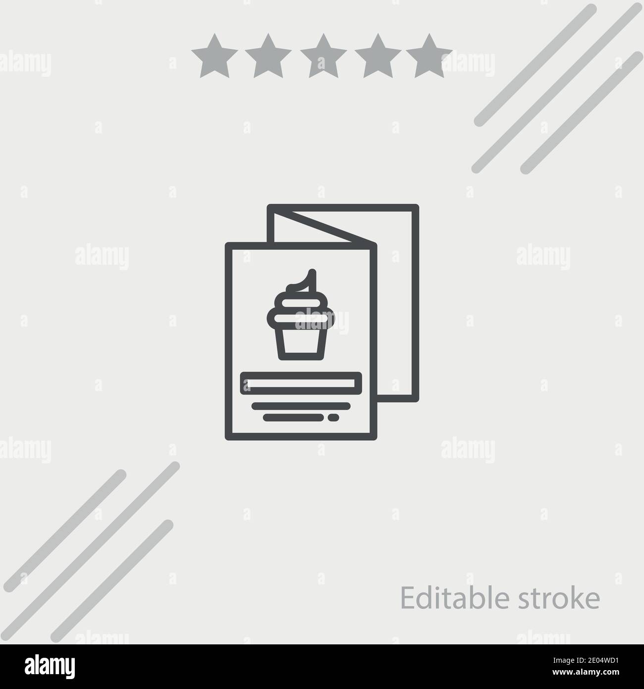 menu vector icon modern simple vector illustration Stock Vector Image ...