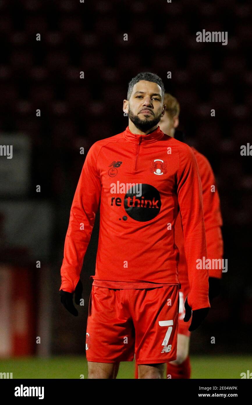 London, UK. 29th Dec, 2020. during the Sky Bet League 2 match between ...