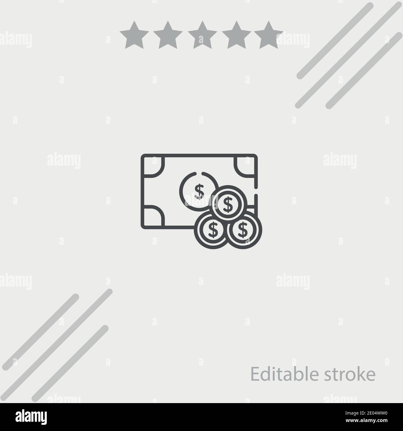 money vector icon modern simple vector illustration Stock Vector Image ...