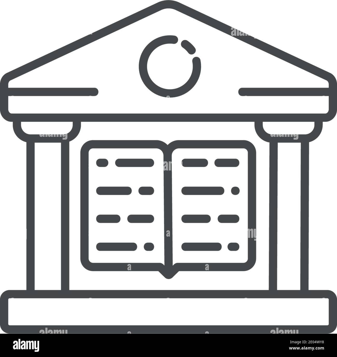 library vector icon modern simple vector illustration Stock Vector ...