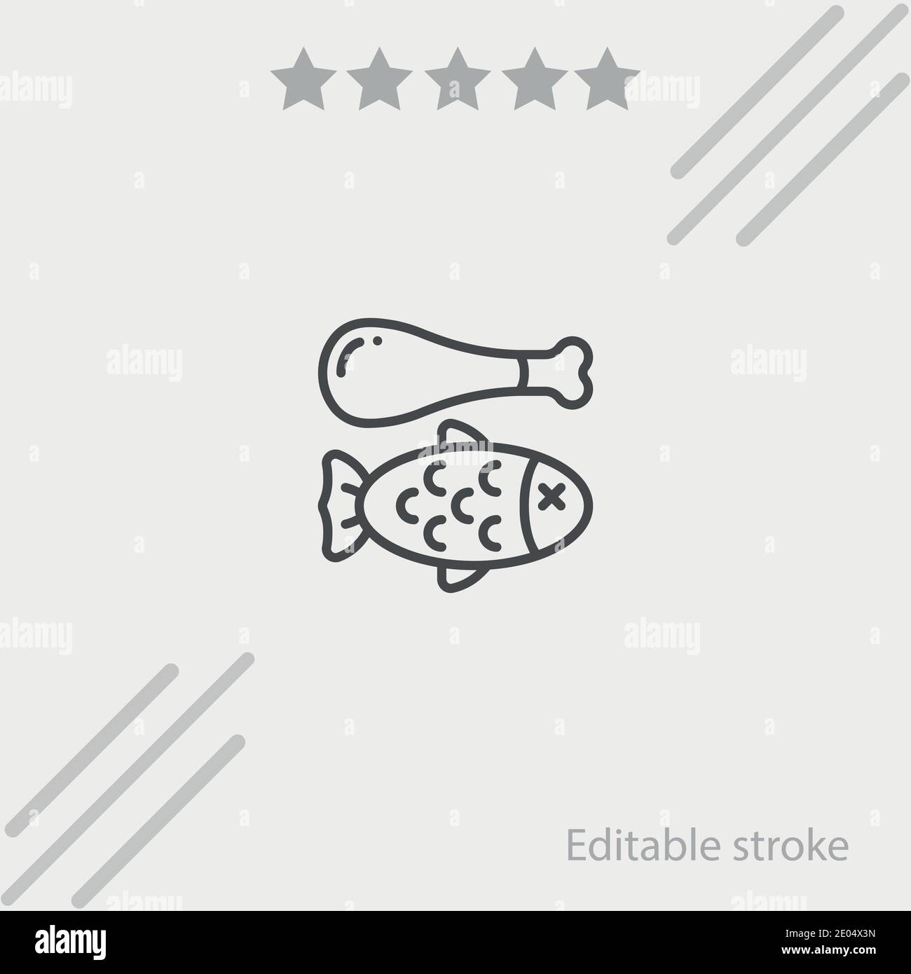 meat vector icon modern simple vector illustration Stock Vector Image ...