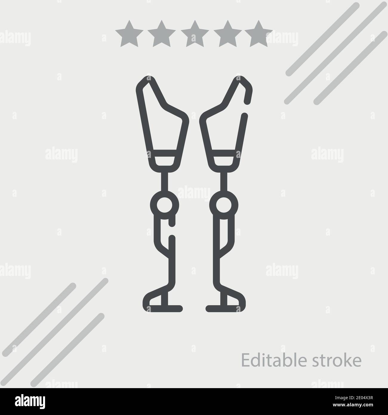 prothesis vector icon modern simple vector illustration Stock Vector ...