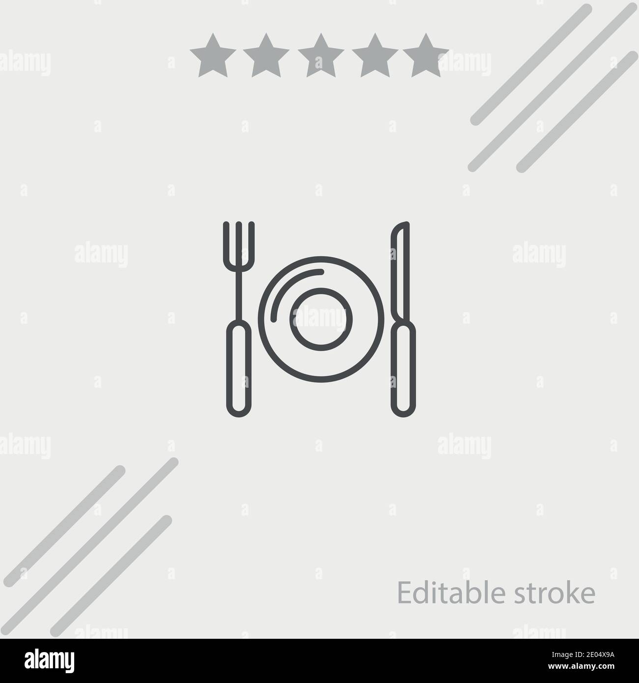 restaurant vector icon modern simple vector illustration Stock Vector ...
