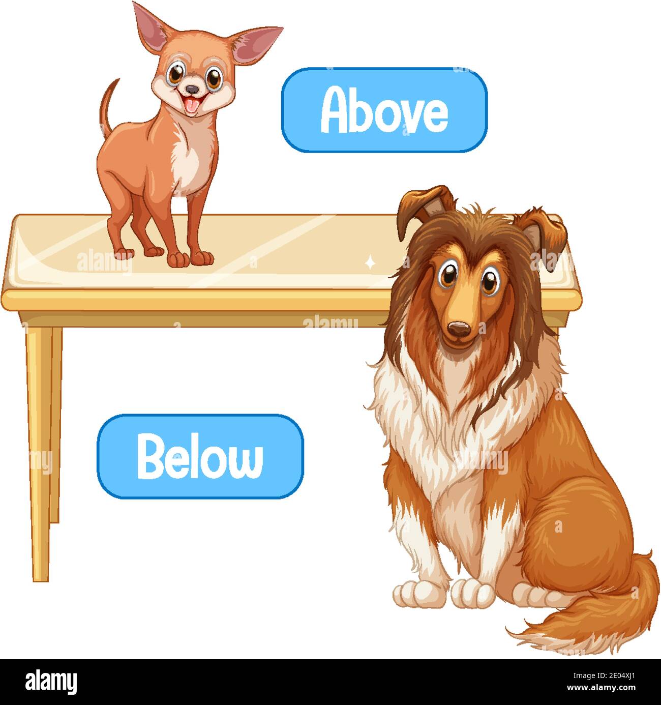 Preposition Cut Out Stock Images & Pictures - Alamy