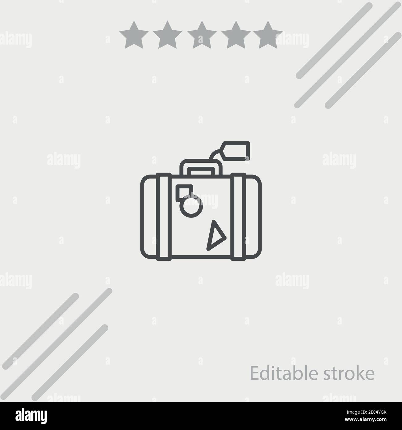 suitcase vector icon modern simple vector illustration Stock Vector ...