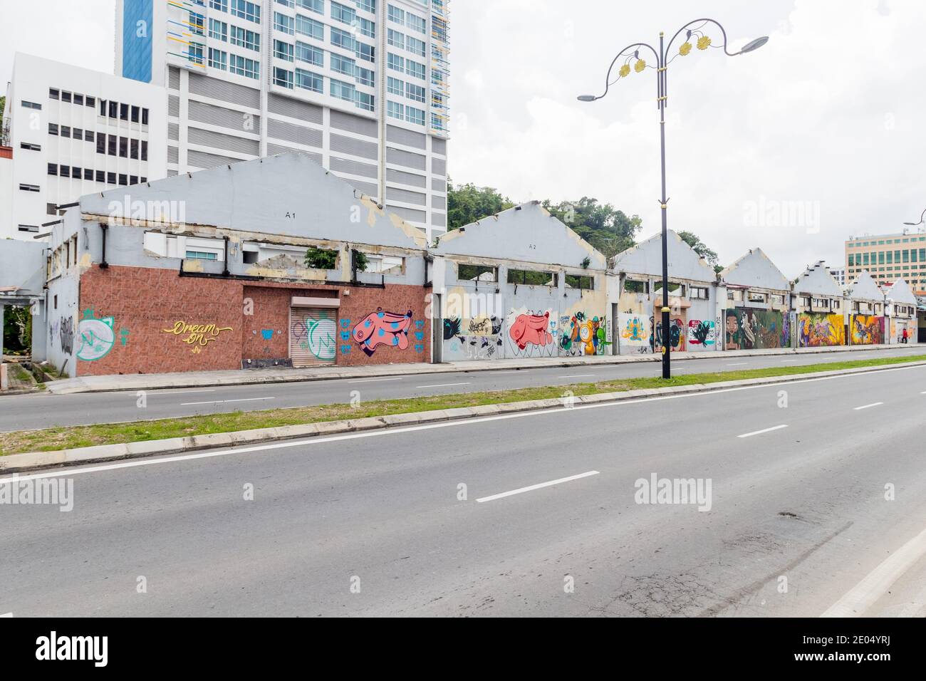Wall art in Kota Kinabalu, Sabah, Malaysia Stock Photo - Alamy