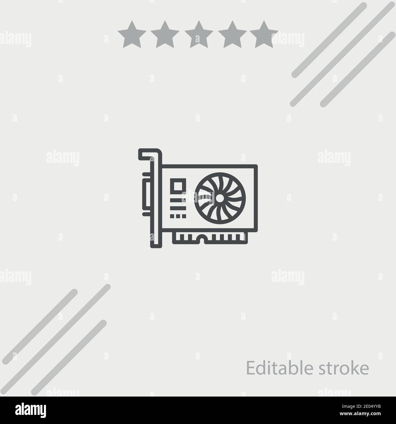 vga card vector icon modern simple vector illustration Stock Vector ...