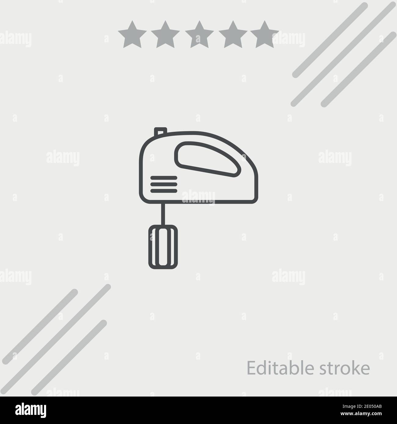 cook mixer vector icon modern simple vector illustration Stock Vector ...