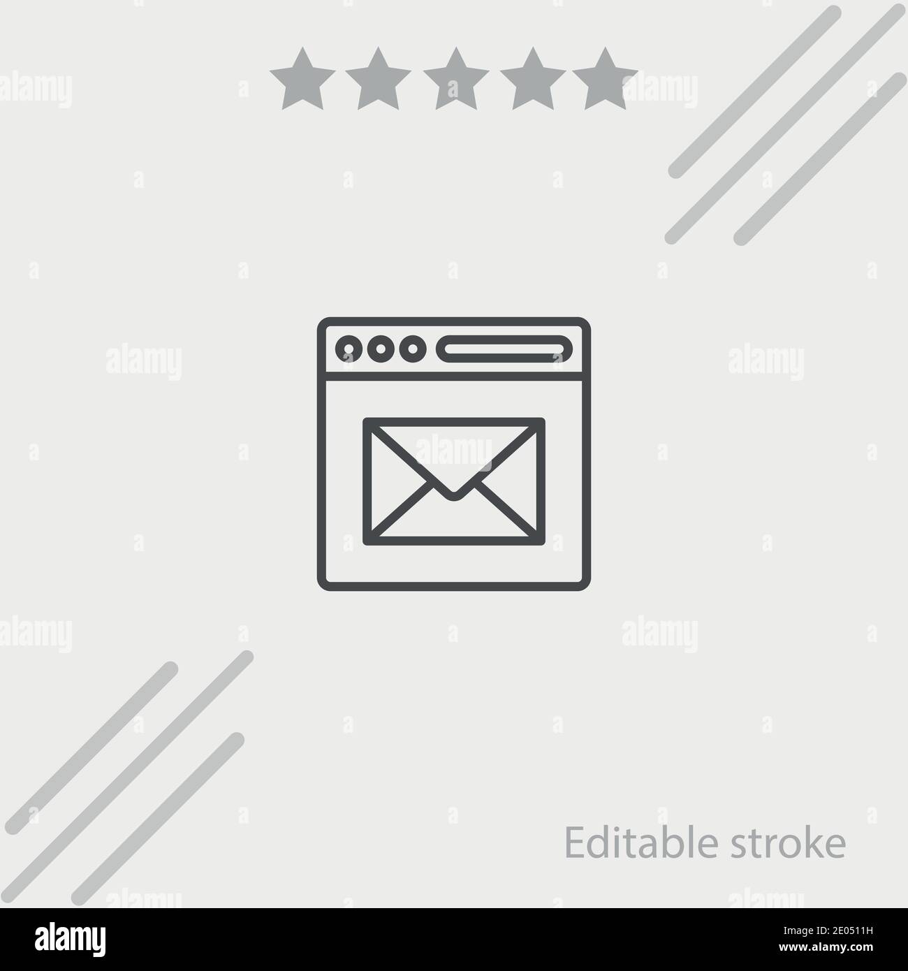 mail vector icon modern simple vector illustration Stock Vector Image ...