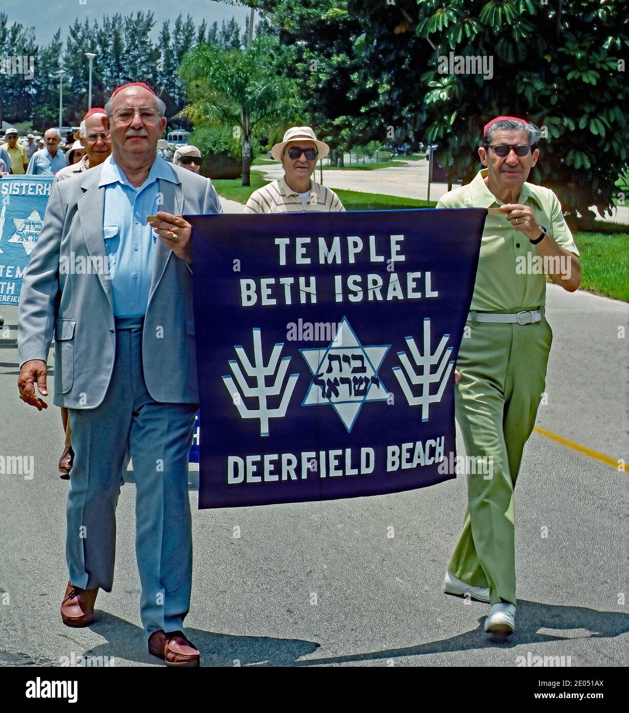 Deerfield Beach Florida, USA, 1988Members of Temple Beth Israel during ...