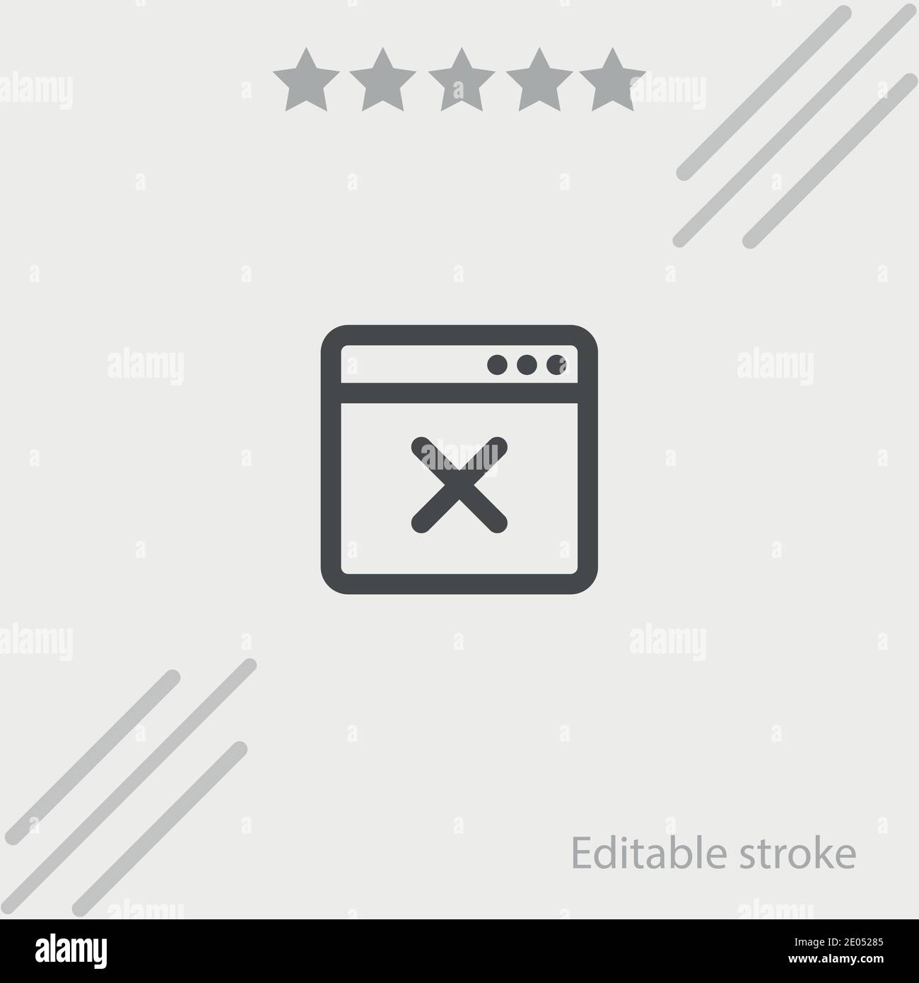 window close button vector icon modern simple vector illustration Stock ...