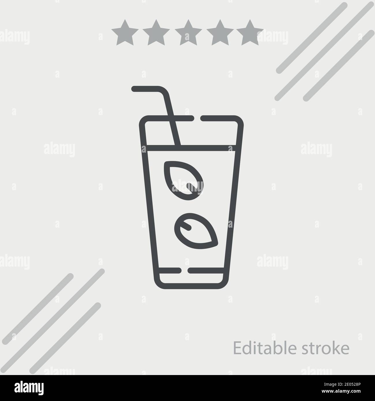 smoothie vector icon modern simple vector illustration Stock Vector ...