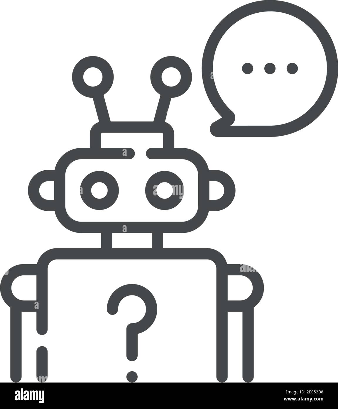 robot vector icon modern simple vector illustration Stock Vector Image ...