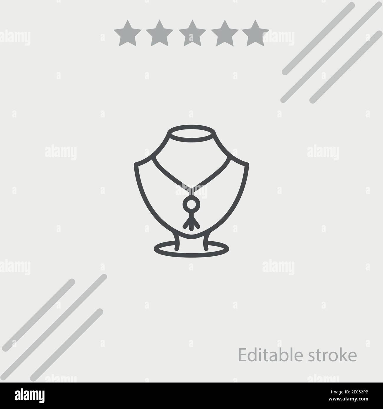 necklace vector icon modern simple vector illustration Stock Vector ...