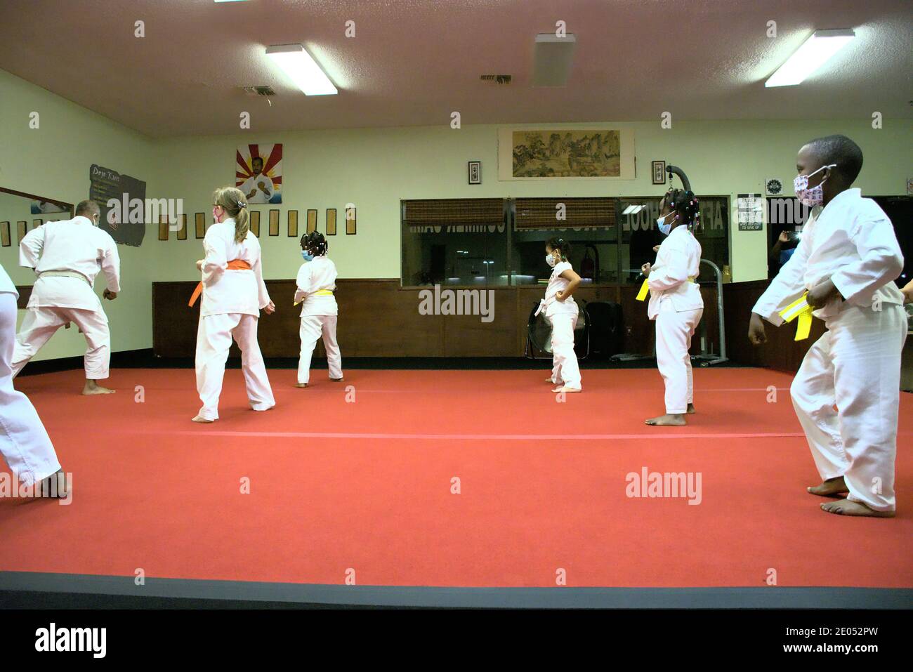 Pictures of my daughter's Karate Class for Editorial Uses.Hight quality ...