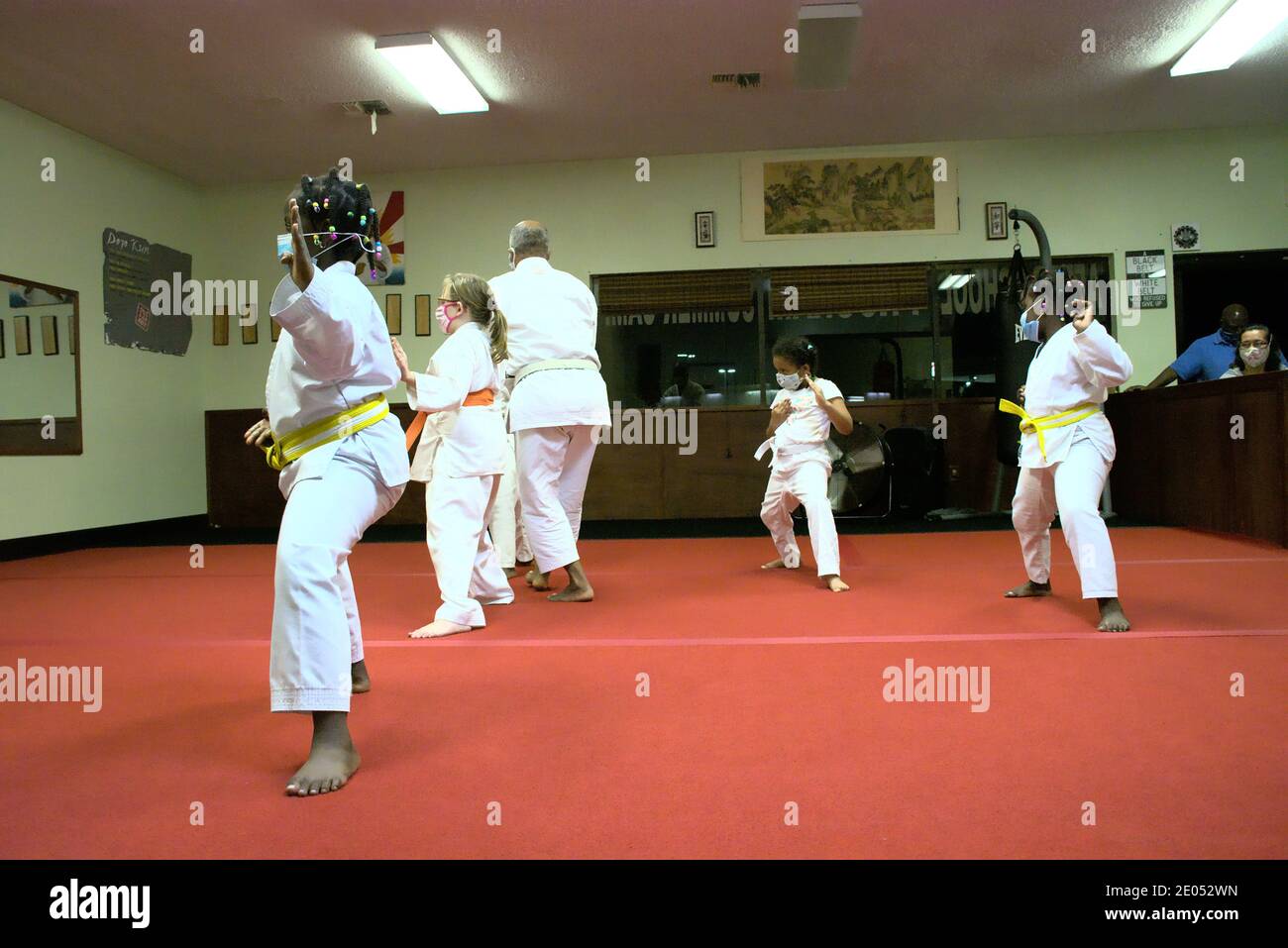 Pictures of my daughter's Karate Class for Editorial Uses.Hight quality ...