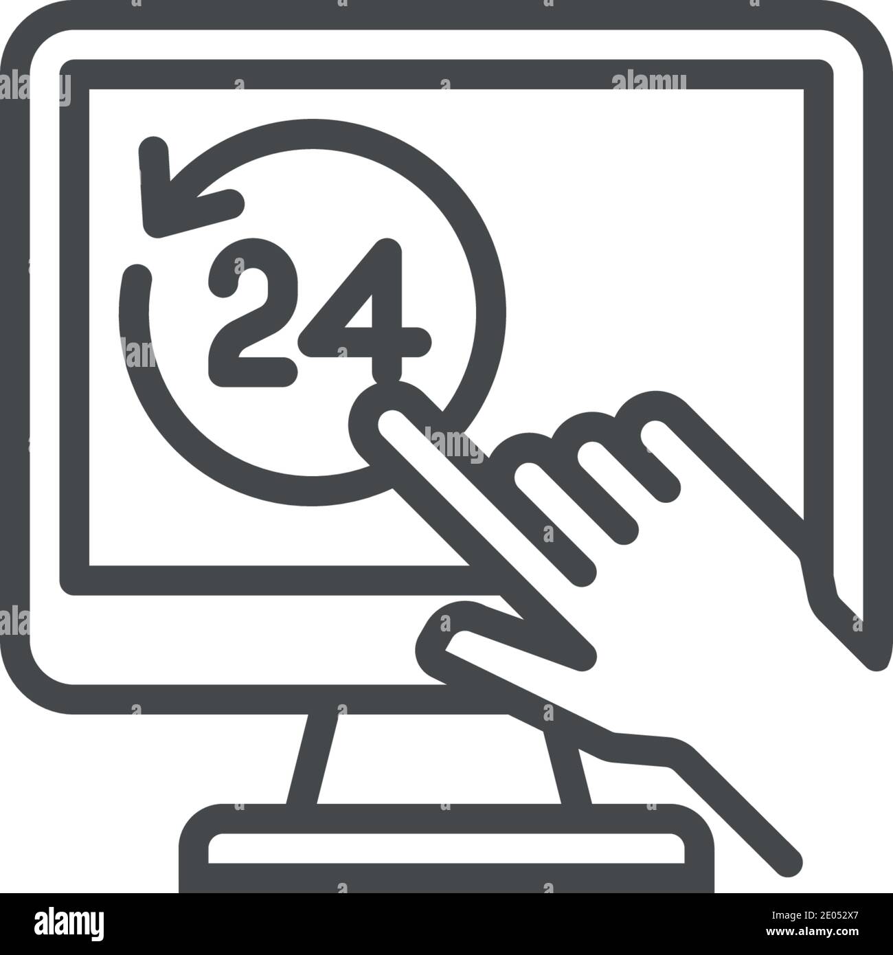 hours vector icon modern simple vector illustration Stock Vector Image ...