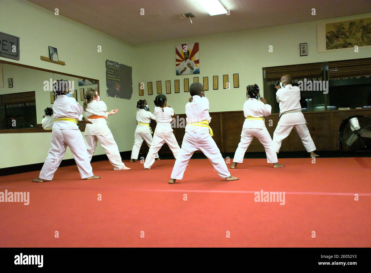 Pictures of my daughter's Karate Class for Editorial Uses.Hight quality ...