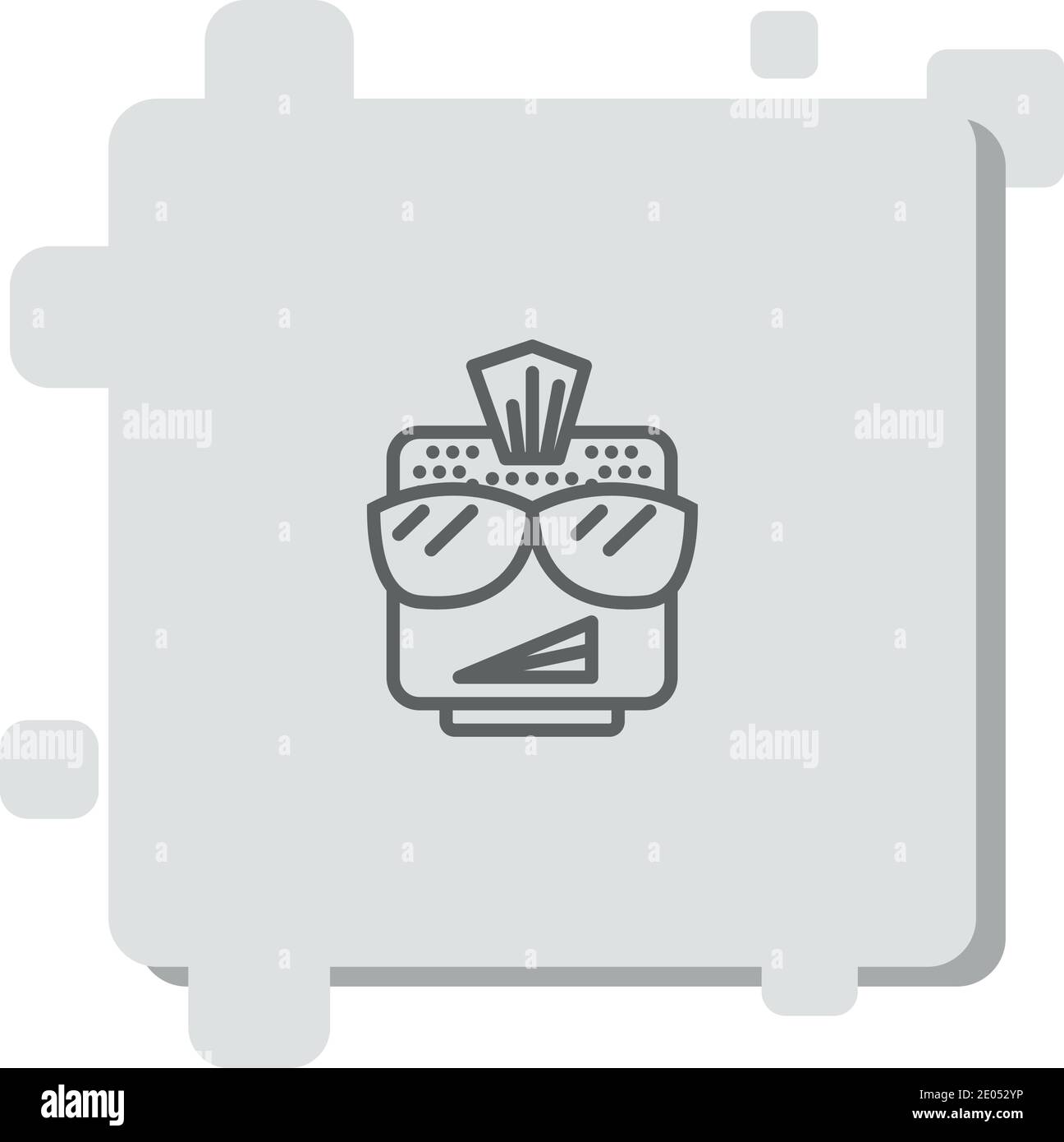 punk vector icon modern simple vector illustration Stock Vector Image ...