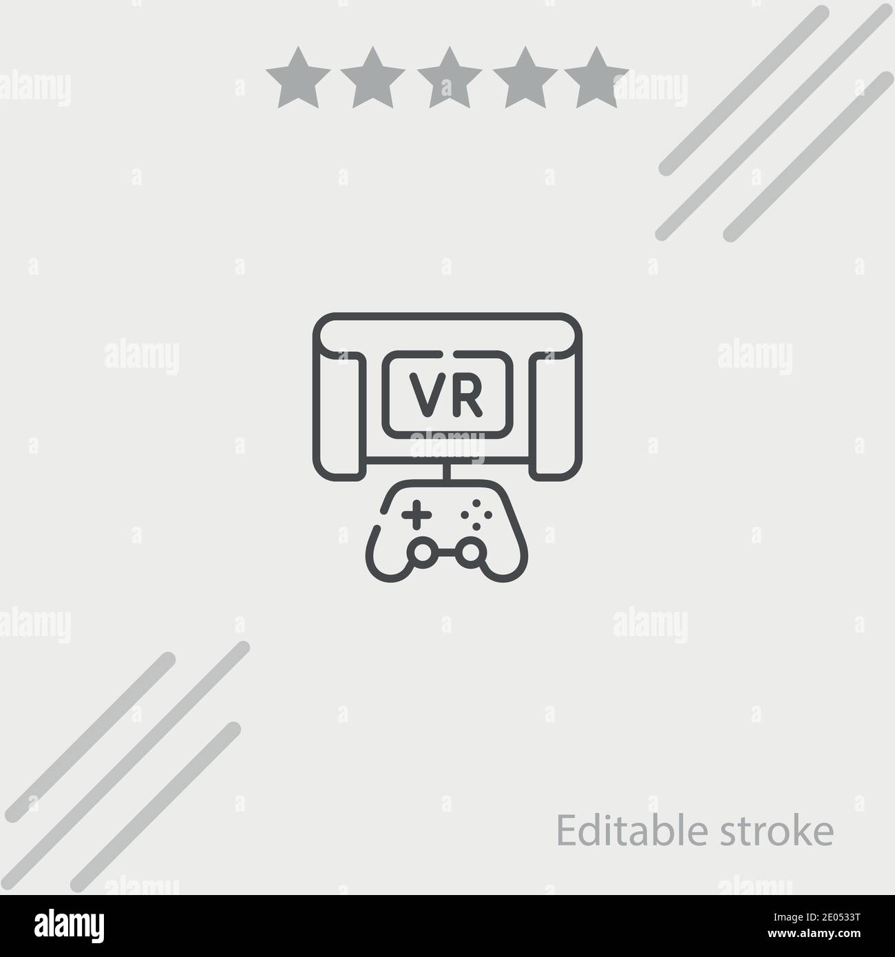 vr game vector icon modern simple vector illustration Stock Vector ...