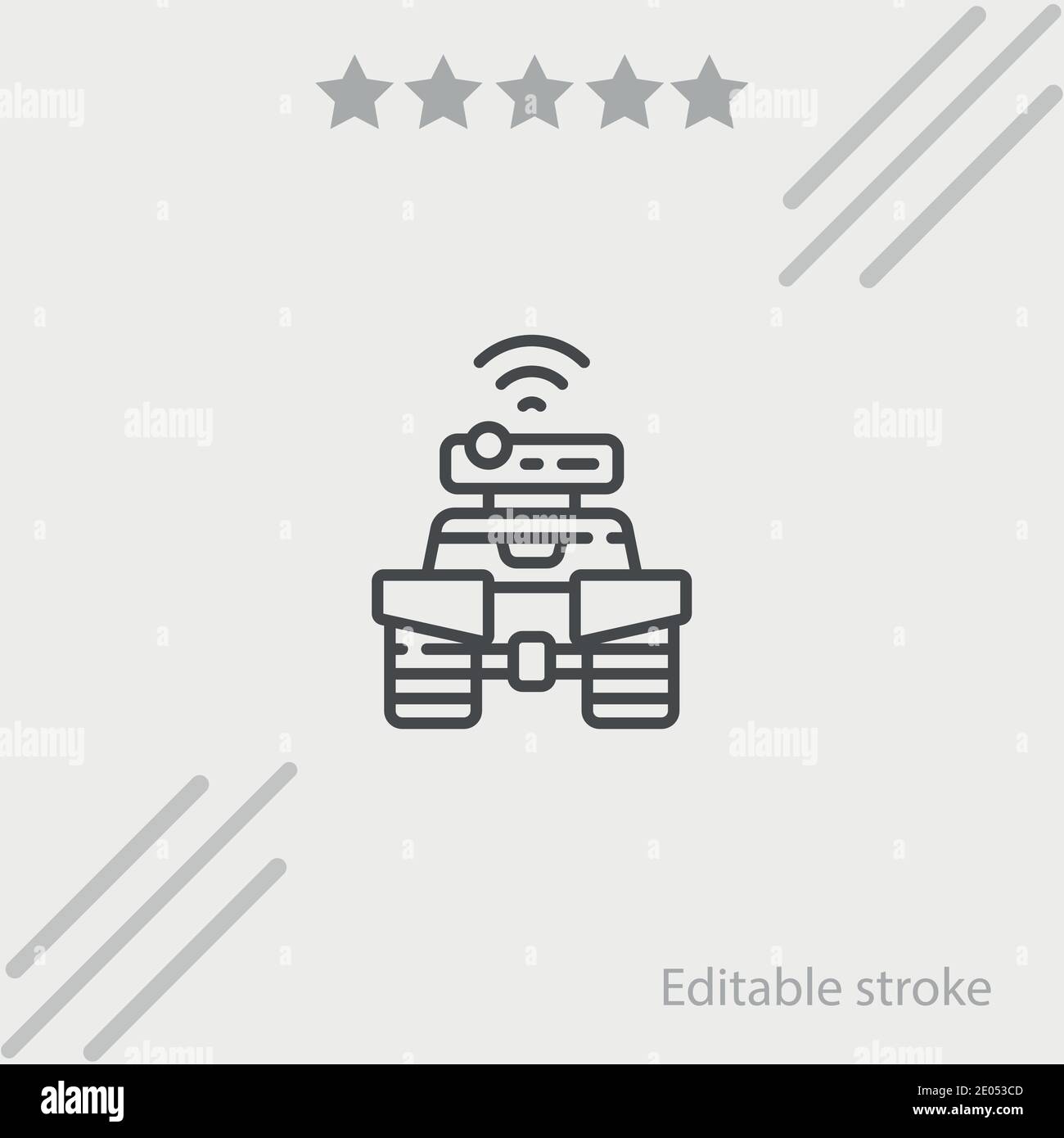 robot vector icon modern simple vector illustration Stock Vector Image ...