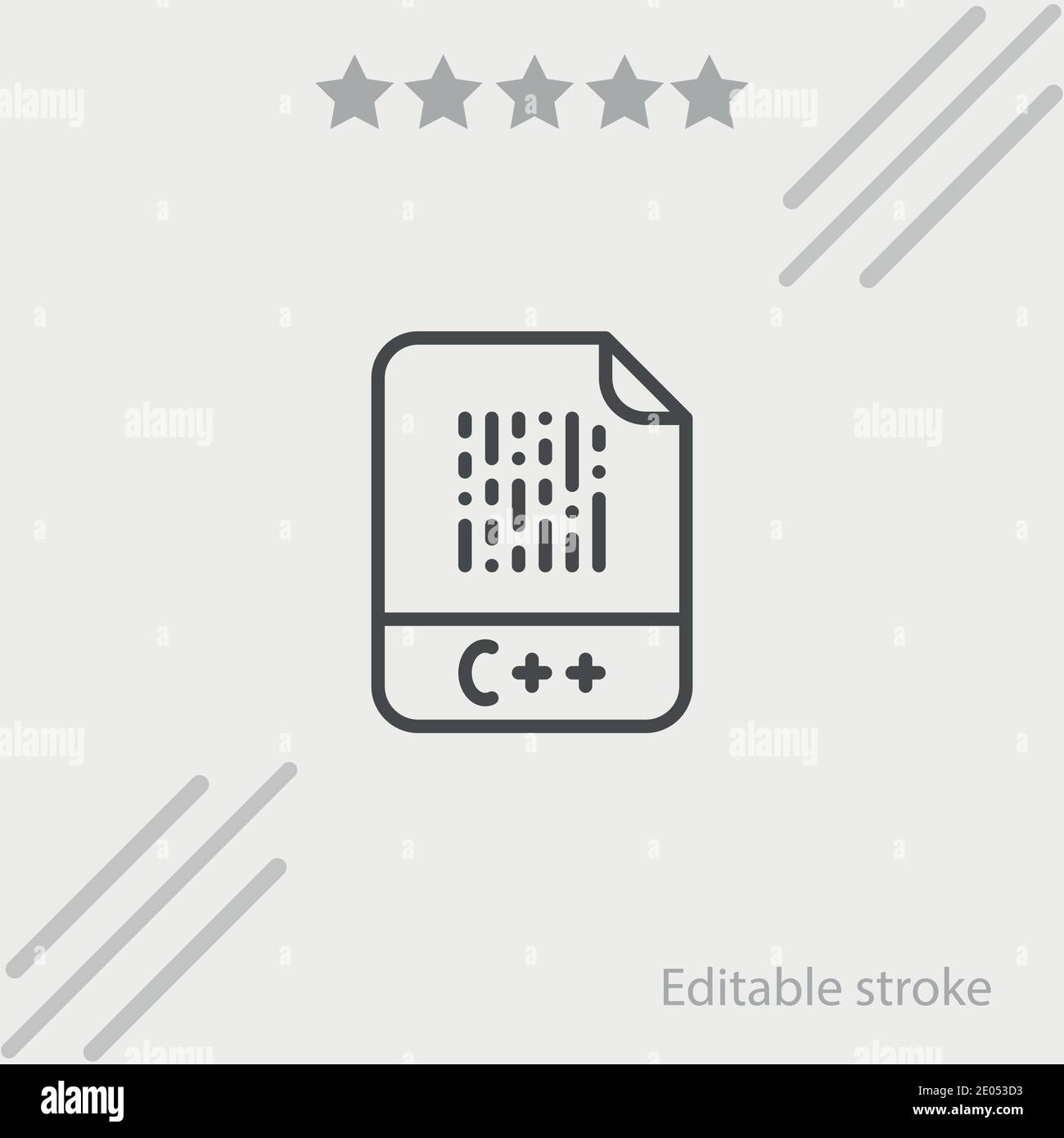 c++ vector icon modern simple vector illustration Stock Vector Image ...