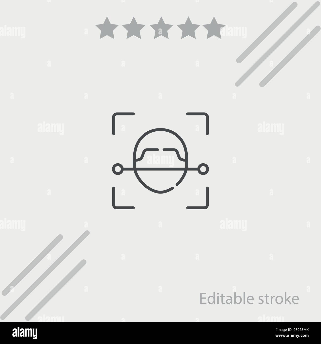 face scan vector icon modern simple vector illustration Stock Vector ...