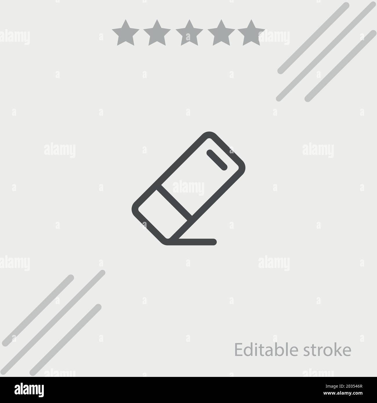 eraser vector icon modern simple vector illustration Stock Vector Image ...