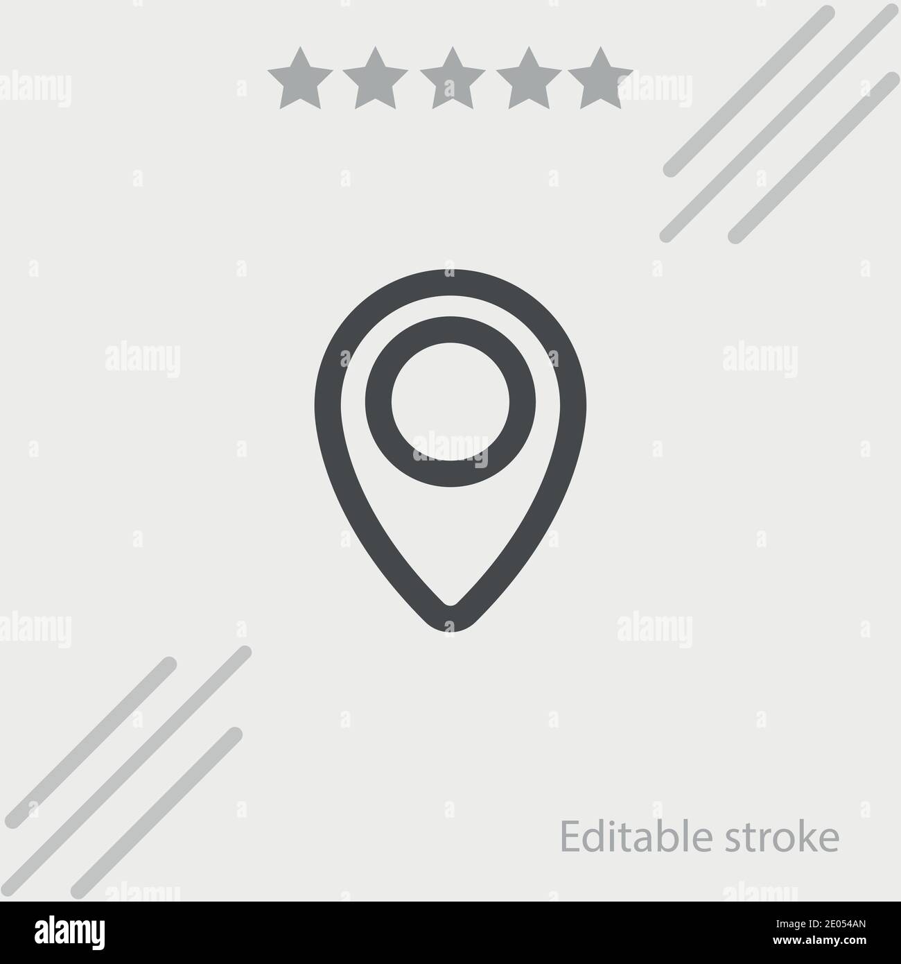 placeholder outline vector icon modern simple vector illustration Stock ...