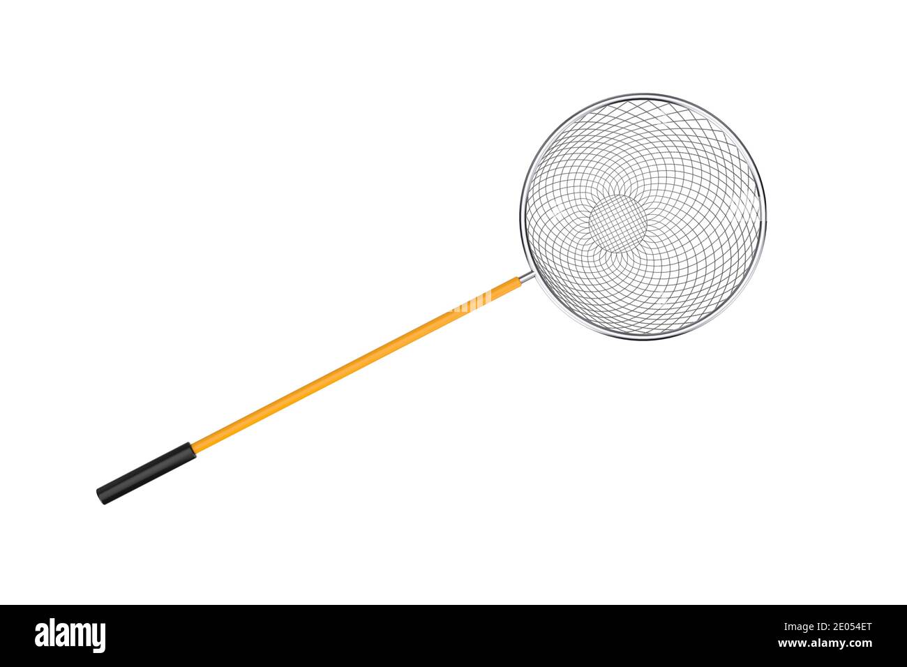 Fishing Landing Net on a white background. 3d Rendering Stock Photo - Alamy