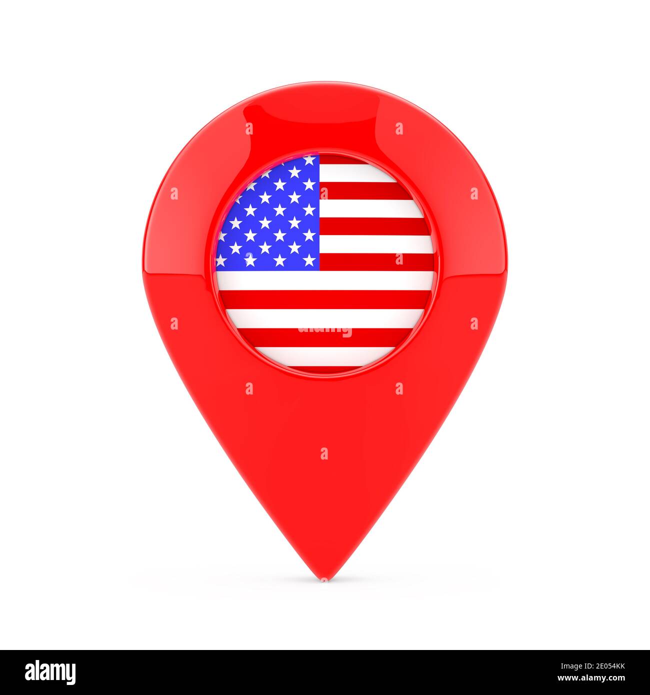 Red pin on map usa hi-res stock photography and images - Alamy