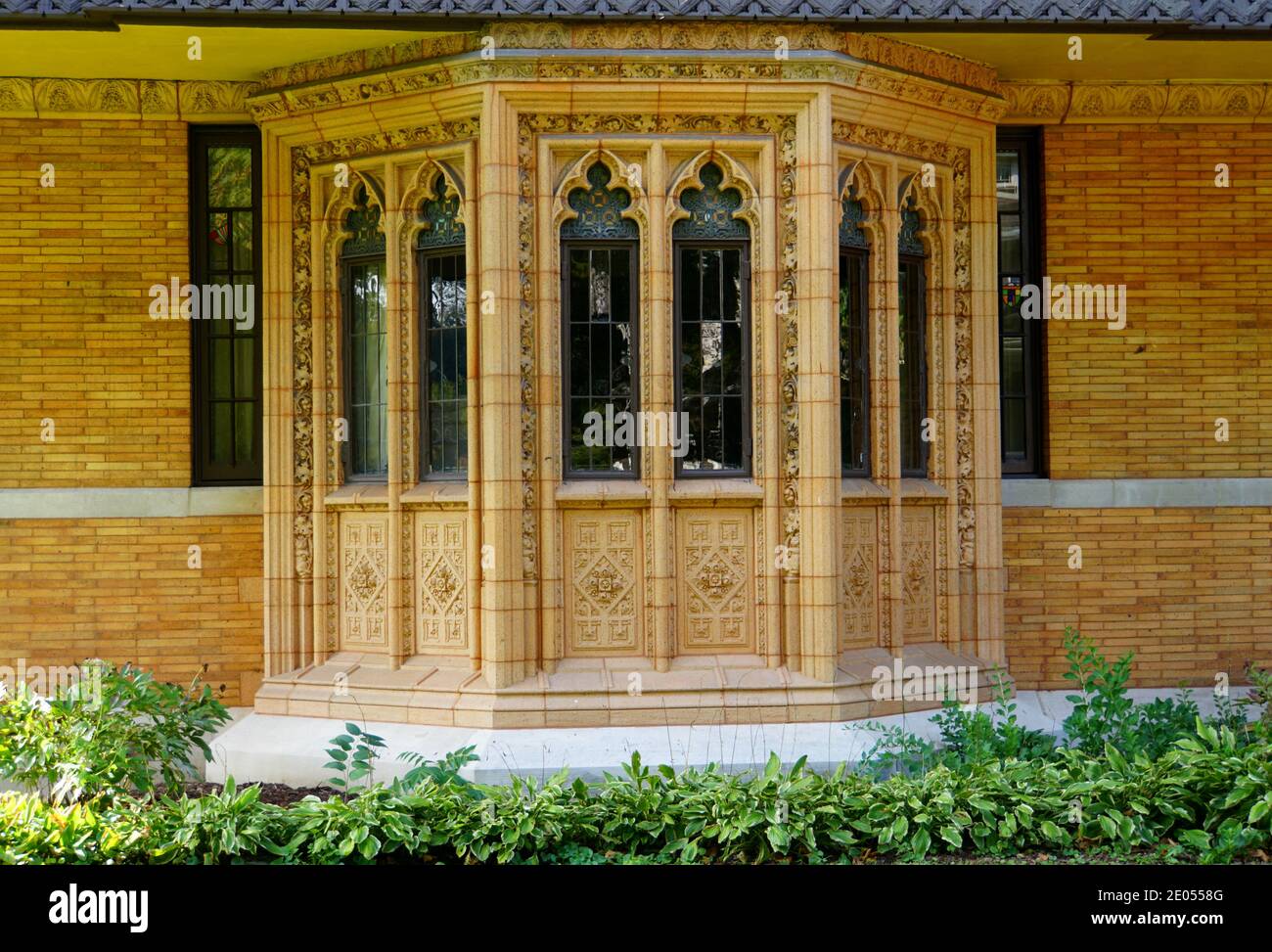 Chicago, Illinois, U.S.A - October 14, 2018 - A window of Moore-Dugal ...